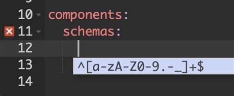 incorrect regex display for component names · issue 2892 · swagger api swagger editor · github