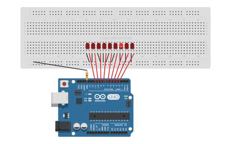 circuit design led chaser circuit question 9 activity 2 tinkercad