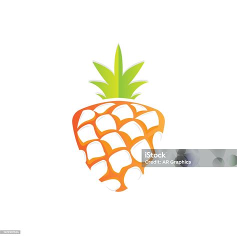 파인애플 로고 벡터 가든 농장 신선한 과일 간단한 과일 가게 주스 디자인 0명에 대한 스톡 벡터 아트 및 기타 이미지 0명