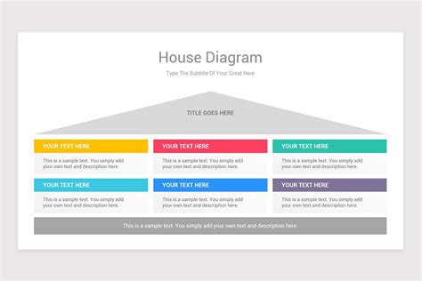 House Diagrams With Pillars PowerPoint Template Is A Professional Collection Shapes Design And