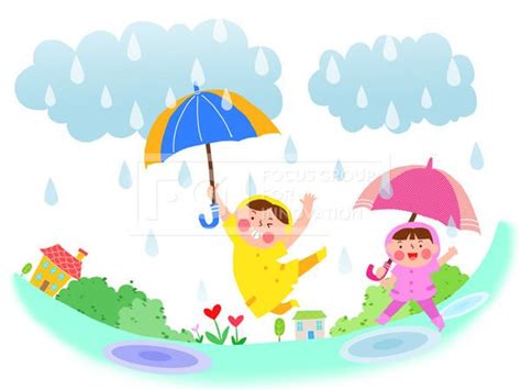 여름방학012[pai077 012] Pai077 프리진 일러스트 사람 도시 교육 휴일 여름 Pater 우산 일러스트 프리진 우비 페인터 학교 비