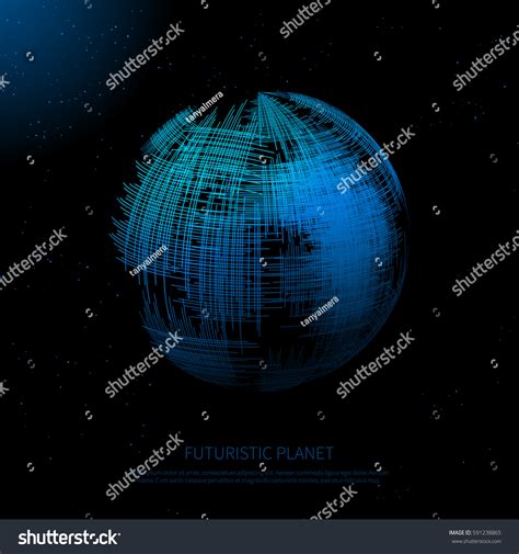 3d Abstract Globe Plexus Structure Digital Stock Vector Royalty Free