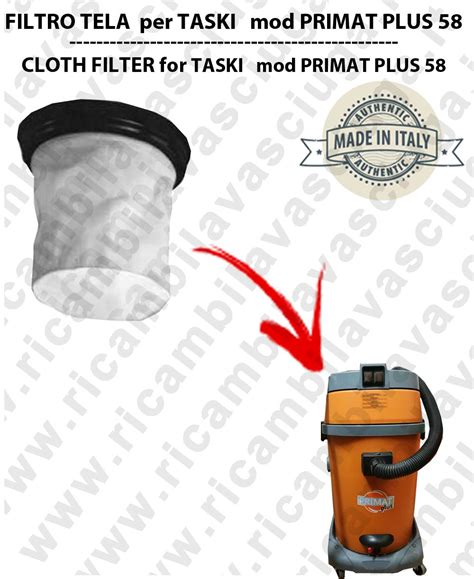 Filtro Tela Per Aspirapolvere Taski Modello Primat Plus 58 Inclemashop It