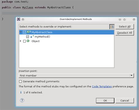 how can i create a subclass of an abstract class automatically in