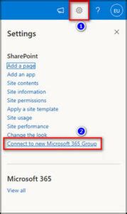 Connect SharePoint Site To Office Group Guide