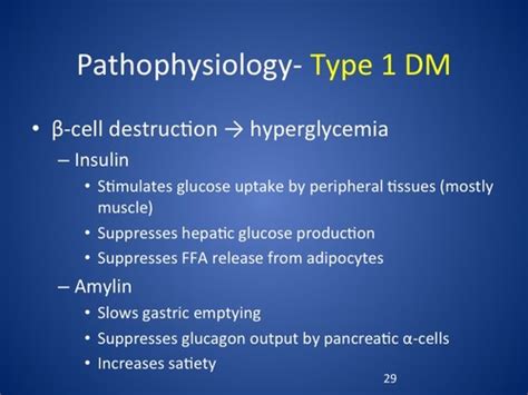 Gen Med Type 1 DM Flashcards Quizlet