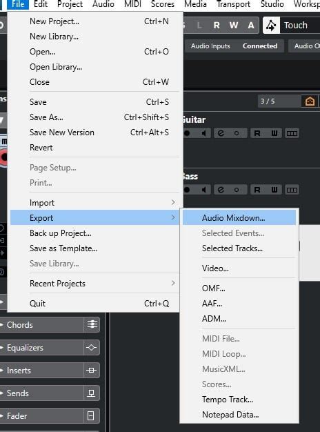 Export Mixdown In Cubase Learn Export Mixdown In Cubase