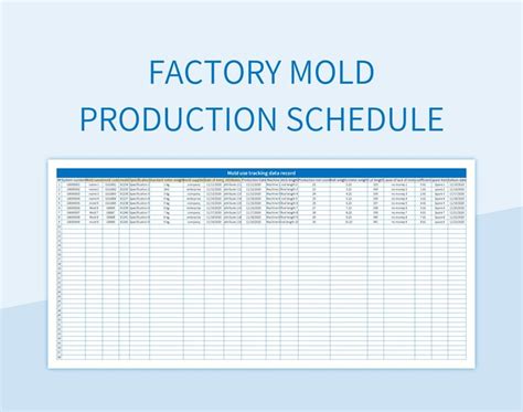 Free Mold Templates For Google Sheets And Microsoft Excel Slidesdocs
