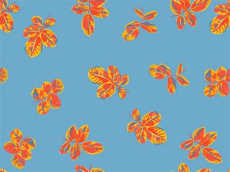 Premium Vector Leaves Seamless Pattern