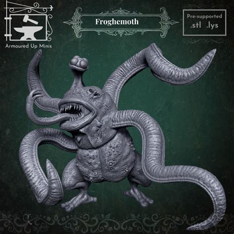 3d Printable Froghemoth By Armoured Up Minis