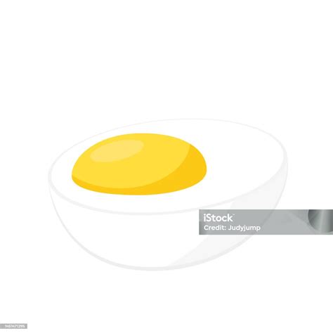 삶은 계란 벡터입니다 벽지 상징 로고 디자인 흰색 바탕에 계란입니다 건강한 생활방식에 대한 스톡 벡터 아트 및 기타 이미지 건강한 생활방식 건강한 식생활 계란 노른자