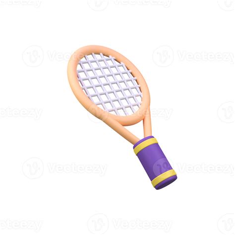 Tennis Racket Isolated 3d Render Icon Illustration 53407234 Png
