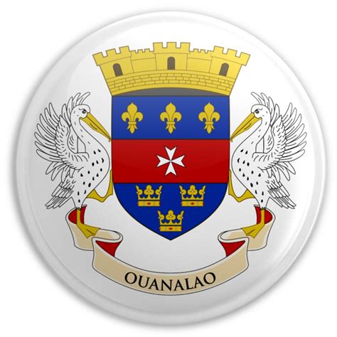 Flag Saint Barthelemy Button Great Powerpoint Clipart For