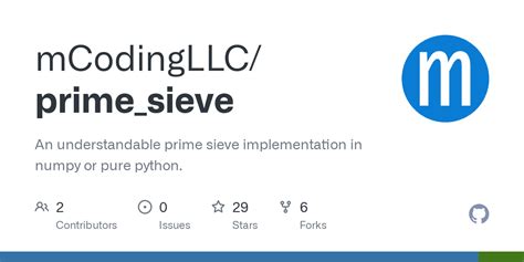 Github Mcodingllcprimesieve An Understandable Prime Sieve Implementation In Numpy Or Pure
