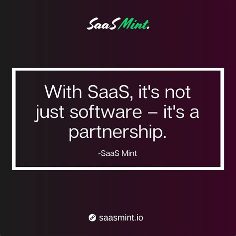 Saas Software Saaspartnership Softwarecollaboration Saas Mint