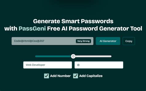 Generate Secure Easy To Remember Passwords With Ai Passgeni