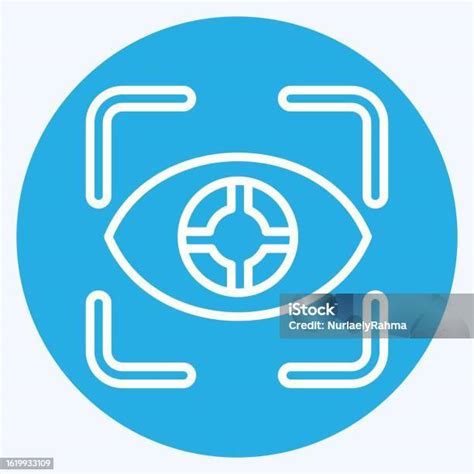 아이콘 아이 트래킹 3d 시각화 기호와 관련이 있습니다 파란 눈 스타일 심플한 디자인 편집 가능 간단한 그림 3차원 형태에 대한 스톡 벡터 아트 및 기타 이미지 Istock
