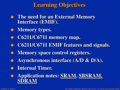 Ppt Chapter 8 External Memory Interface Emif Powerpoint