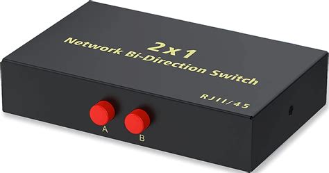 Ethernet Rj45 Network Switch Selector 2port Rj45 Gigabit Splitter Selector Switch