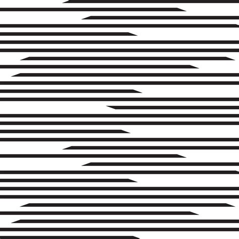 Simple Abstract Black Color Seamlees Wave Horozontal Half Line Pattern