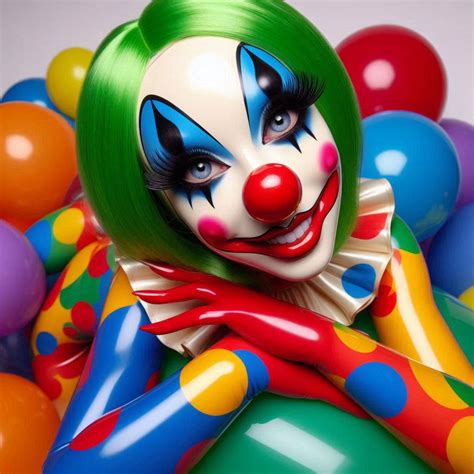 Latex Clown Girl By Clownyworld On Deviantart