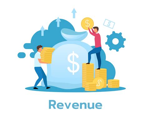 Revenue Flat Vector Illustration Income Profit Concept Business
