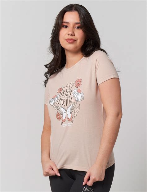 Camiseta Estampada Café Claro Camisetas Y Polos Camisetas Y Polos