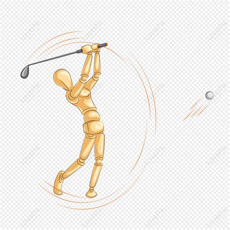 골프를 치는 인형극 Png 일러스트 무료 다운로드 Lovepik