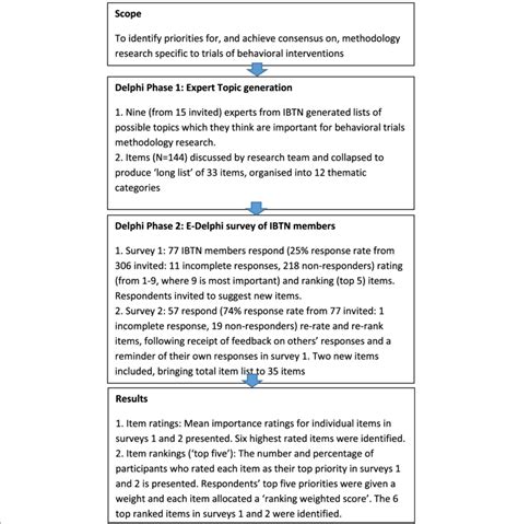 Flow Chart To Illustrate The Stages Of The Delphi Process Download Scientific Diagram
