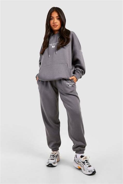 Petite Dsgn Studio Hooded Tracksuit Boohoo Uk