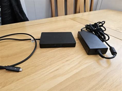 Dell Wd Usb C Dock Docking Station With W Adapter Black Picclick Uk