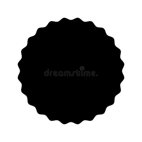 Wavy Circle Shape Round Form With Curvy Borders Stock Vector Illustration Of Frame Album