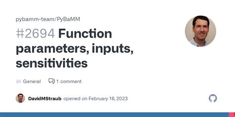 Function Parameters Inputs Sensitivities · Pybamm Team Pybamm