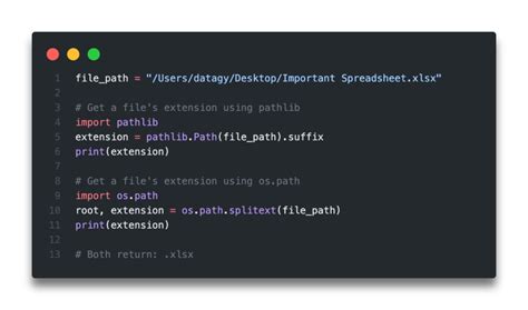 Python Get A Files Extension Windows Mac And Linux • Datagy