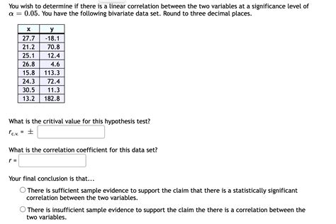 Solved You Wish To Determine If There Is A Negative Linear Chegg Com