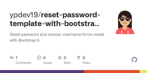 Github Ypdev19reset Password Template With Bootstrap 5 Reset Password And Recover Username