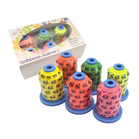 Robison Anton Neon Thread Set Moores Sewing