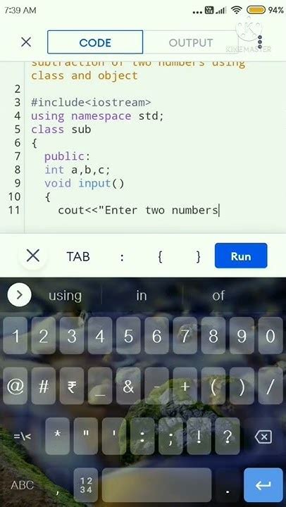 C Program To Subtract Two Numbers Using Class Shorts Youtube