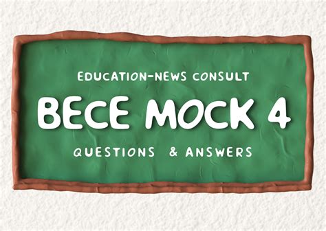 4th 2024 Bece Mock Exam Tough Questions Set 1 Buy Here