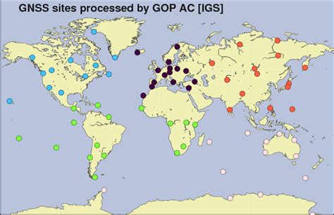 Global Networked Used In Gop Orbit Determination