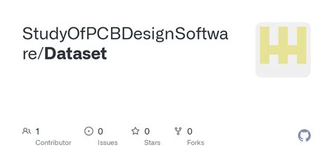 Github Studyofpcbdesignsoftware Dataset