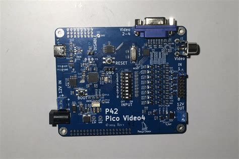 raspberry pi rp2040 based pico video4 display board features 4