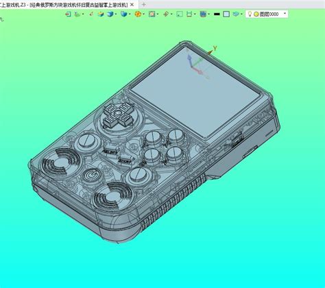 经典俄罗斯方块游戏机怀旧益智掌上游戏机step模型图纸下载 懒石网