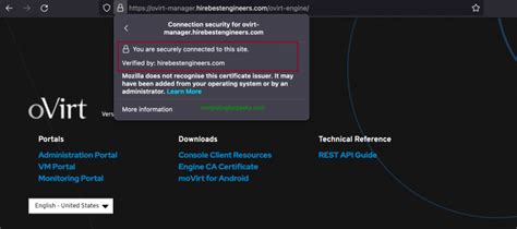 Configuring Ovirt Rhev Manager Certificate Security On Browser