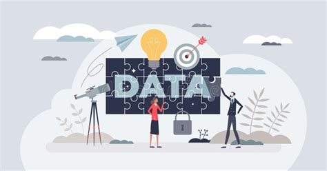 Business Intelligence Platforms For Progress Monitoring Tiny Person Concept Stock Vector