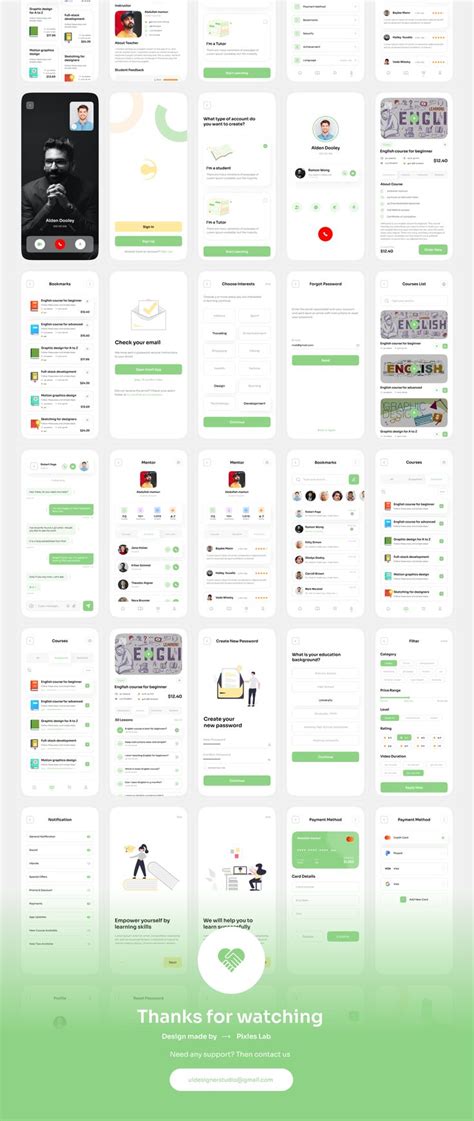 Coursa Online Learning Mobile App Ui Kit — Ui Kits On Ui8 Mobile