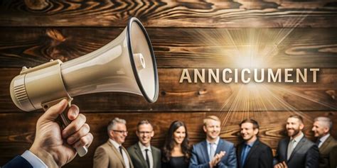 Photo Realistic As Announcement Symbol With Space For Text On A Blue