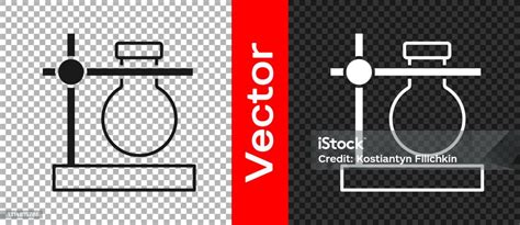 투명 한 배경에 격리 된 스탠드 아이콘에 검은 유리 테스트 튜브 플라스크 실험실 장비 벡터 가열장치에 대한 스톡 벡터 아트 및 기타 이미지 Istock