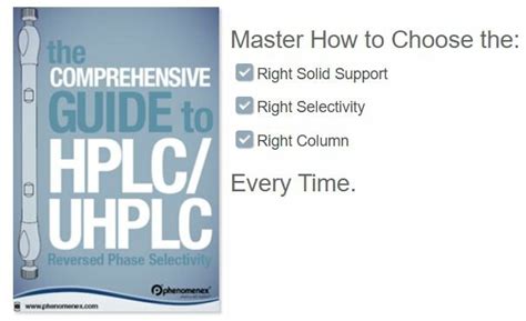 Your Comprehensive Guide To Hplc Uhplc Reversed Phase Selectivity