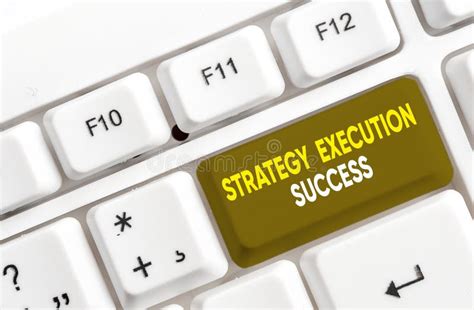 Writing Note Showing Strategy Execution Success Business Photo Showcasing Putting Plan Or List